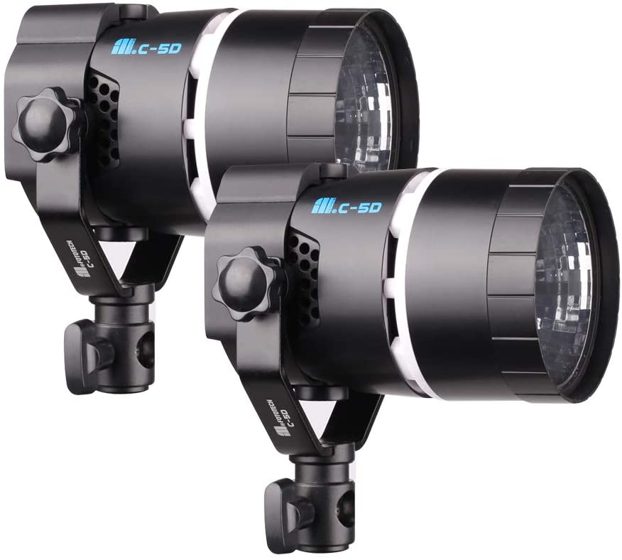 Fototech C-5D 50W LED 2500-5500K光量調節可能 二重電力システム スタジオビデオ写真撮影ライト